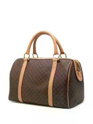 Celine 2013 Macadam Coated Canvas Boston Bag