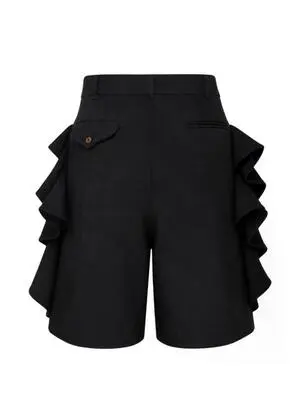 Comme Des Garçons Ruffled Gabardine Shorts