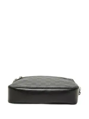 LOUIS VUITTON 2018 Damier Graphite Kasai Clutch Bag