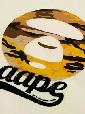 AAPE BY *A BATHING APE Moonface Graphic-print T-shirt - Black