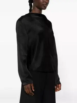 Vince Satin Cowl-neck Blouse