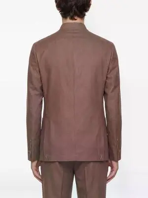 Eleventy Mandarin-collar Single-breasted Suit