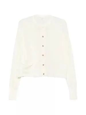 MA'RY'YA Patch-pocket Cardigan - Neutrals