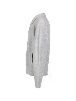 CEDARWOOD Distressed Waffle-knit Cardigan