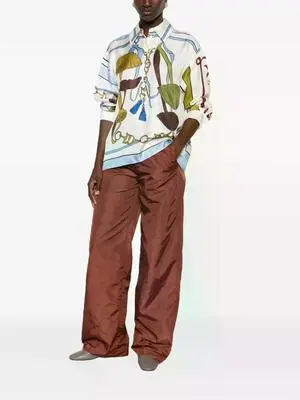 Dorothee Schumacher Sporty Elegance Drawstring Track Pants
