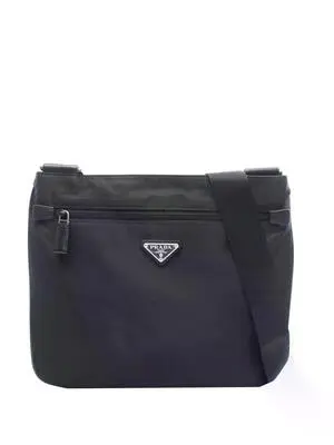 Prada 2000-2013 Tessuto Zip Top Crossbody Bag