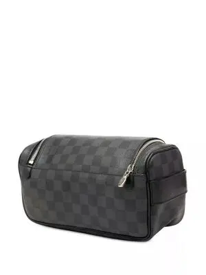 LOUIS VUITTON 2019 Damier Graphite Toiletry Pouch Clutch Bag