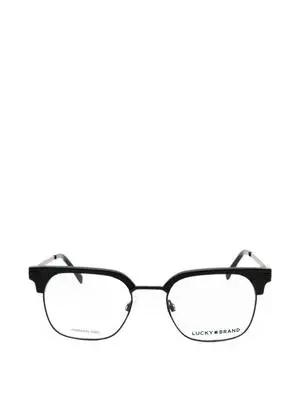 Lucky Brand Tortoiseshell-effect Rectangle-frame Glasses - Black