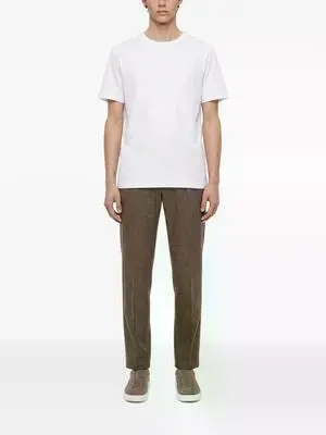 Eleventy Pleated Drawstring-waist Trousers