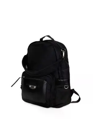 Balenciaga Logo-plaque Backpack - Black