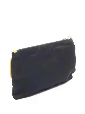 Prada 2013-2026 Saffiano Trimmed Tessuto Clutch Bag