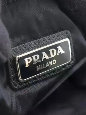 Prada 2013-2026 Saffiano Trimmed Tessuto Clutch Bag