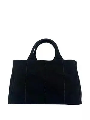 Prada 2000-2010 Small Canvas Canapa Logo Tote Satchel