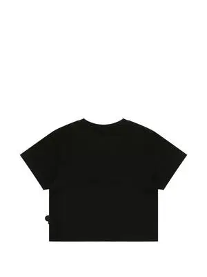 A BATHING APE Baby Milo Graphic-print Cropped T-shirt - Brown