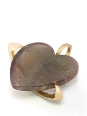 VIOLETTE Tourmaline And Diamond Heart Pendant