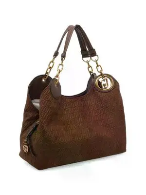 Liu Jo Monogram-embossed Chain-link Tote Bag