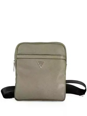Guess Logo-plaque Crossbody Bag - Green