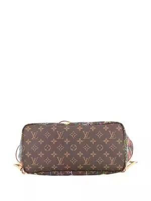 LOUIS VUITTON 2000-2026 Takashi Murakami Monogram Superflat Floral Neverfull Mm Tote Bag - Brown