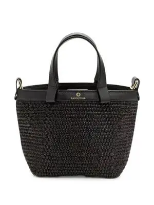 LA PORTEGNA Teresita Leather-trim Tote Bag