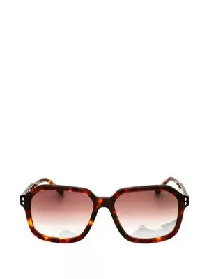 Isabel Marant Étoile Tortoiseshell-effect Rectangle-frame Sunglasses - Brown