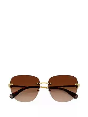 SWAROVSKI Rimless Square-frame Sunglasses