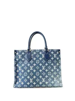 LOUIS VUITTON 2021-2026 Monogram Denim Onthego Mm Satchel