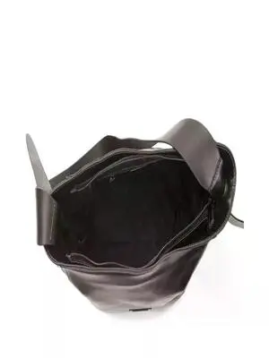 POMPEI DONATELLA Knotted-detail Leather Shoulder Bag