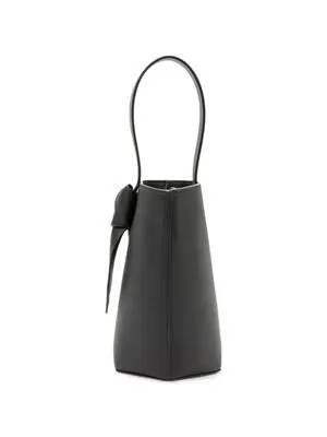 LA PORTEGNA Julieta Knotted Leather Bucket Mini Bag