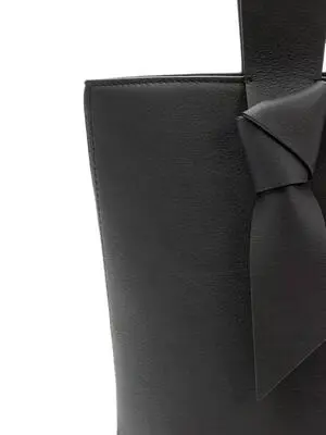 LA PORTEGNA Julieta Knotted Leather Bucket Mini Bag