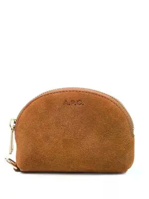 A.p.c. Suede Wallet - Brown