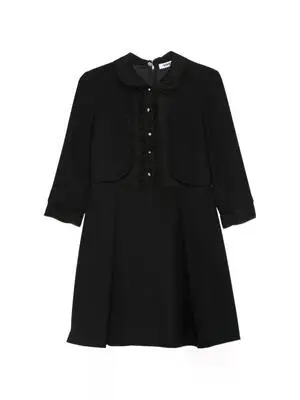 Vivetta Ruffled Mini Dress - Black