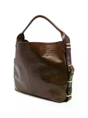 Patrizia Pepe Croc-effect Leather Tote Bag