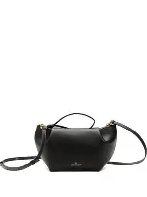LA PORTEGNA Martita Leather Clutch Bag