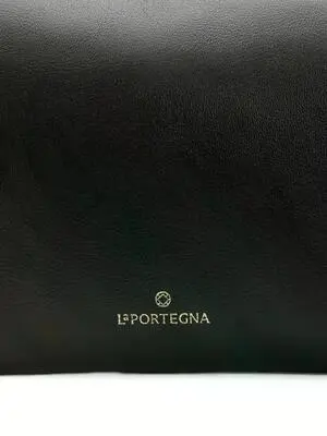 LA PORTEGNA Martita Leather Clutch Bag