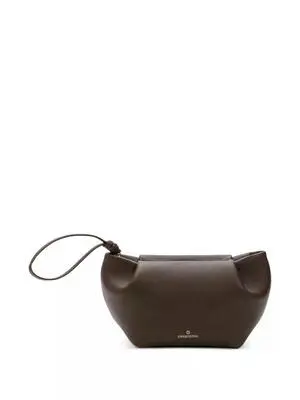 LA PORTEGNA Small Martita Leather Clutch Bag