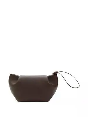 LA PORTEGNA Small Martita Leather Clutch Bag