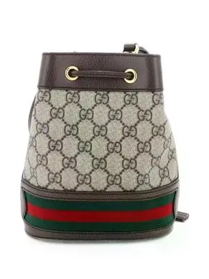 Gucci Ophidia Gg Coated Canvas Mini Bucket Bag