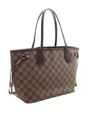 LOUIS VUITTON 2013 Damier Ebene Neverfull Pm Tote Bag