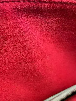 LOUIS VUITTON 2000-2026 Bicolor Leather Mylockme Chain Pochette Crossbody Bag - Red