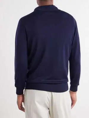 Canali Wool Half-zip Sweater