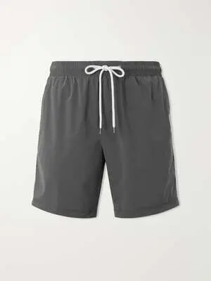 JAMES PERSE Straight-leg Mid-length Swim Shorts - Gray