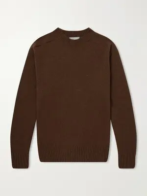 MARGARET HOWELL Seamless Merino Wool And Cashmere-blend Sweater