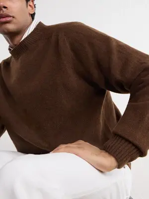 MARGARET HOWELL Seamless Merino Wool And Cashmere-blend Sweater