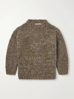 CASEY CASEY Wei Brushed Alpaca-blend Sweater