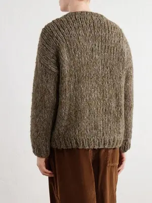 CASEY CASEY Wei Brushed Alpaca-blend Sweater