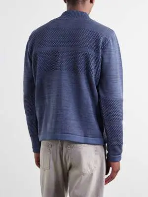 S.N.S. HERNING Fisherman Wool Zip-up Sweater