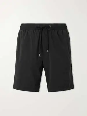 JAMES PERSE Straight-leg Mid-length Swim Shorts - Black