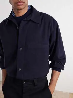 MARGARET HOWELL Brushed Wool-twill Shirt