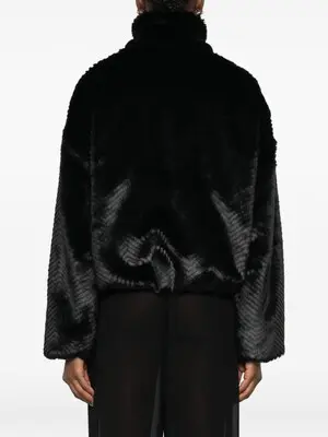 FORTE_FORTE Faux Fur Bomber Jacket