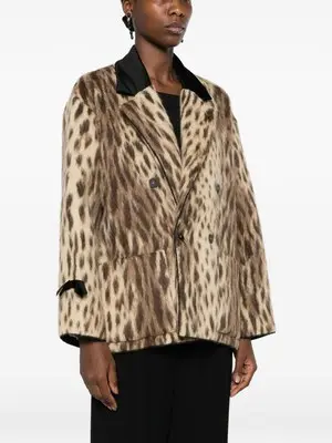 FORTE_FORTE Wool Blend Double-breasted Jacket
